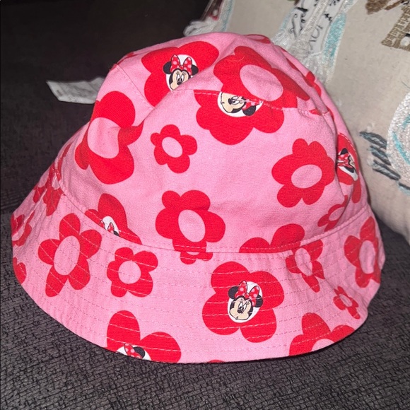 Disney | Accessories | Disney Parks Minnie Mouse Girls Bucket Hat ...